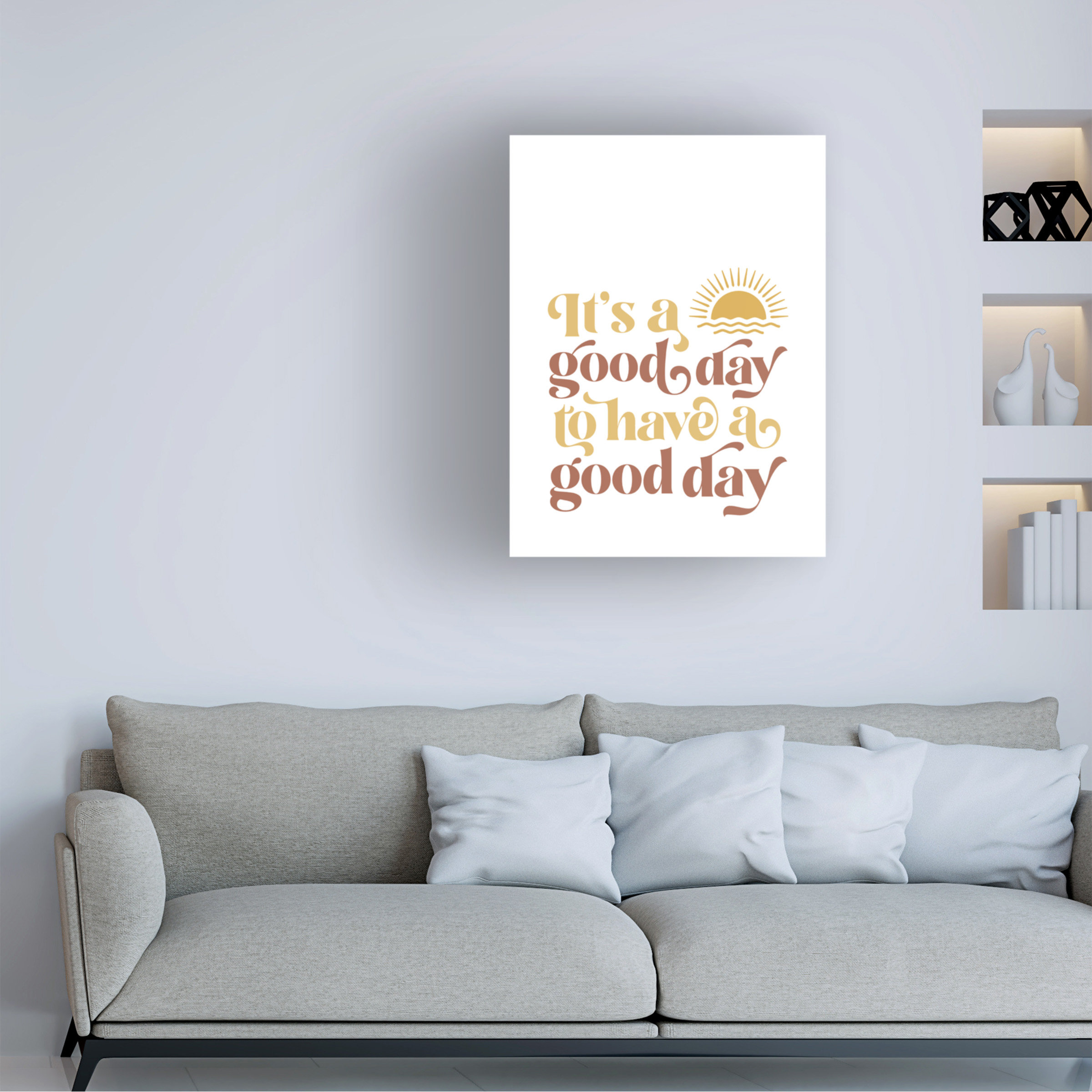 Trademark Fine Art Modern & Contemporary Beth Cai Good Day No2 On Canvas Textual Art | Wayfair